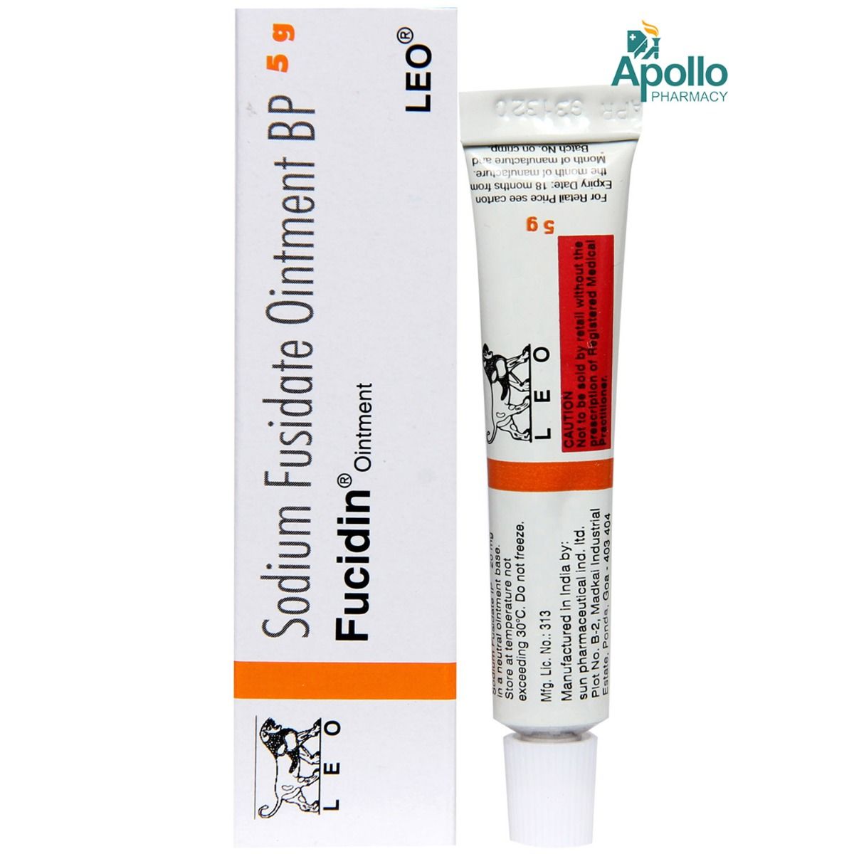 Fucidin Ointment 5gm Price, Uses, Side Effects, Composition - Apollo ...