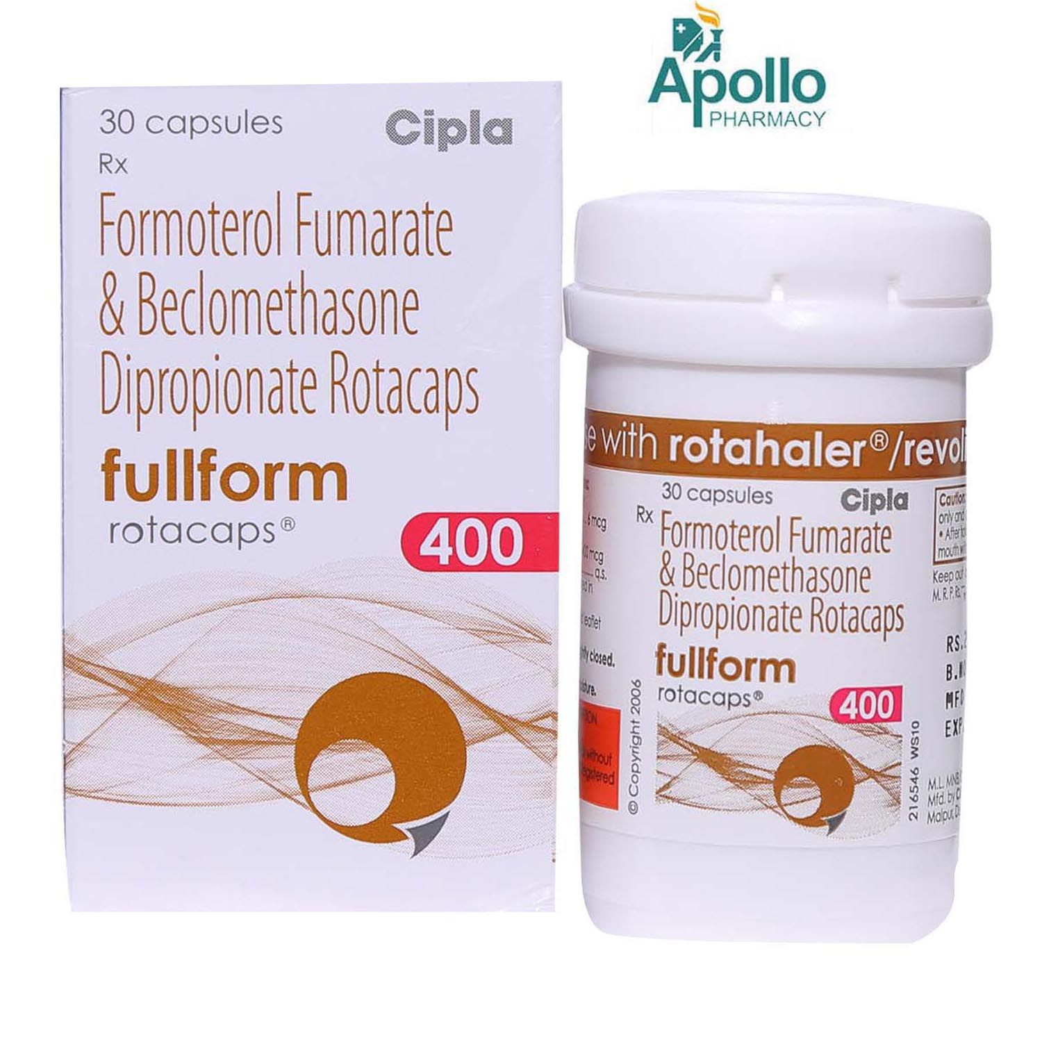 Fullform 400 Rotacaps 30's Price, Uses, Side Effects, Composition ...