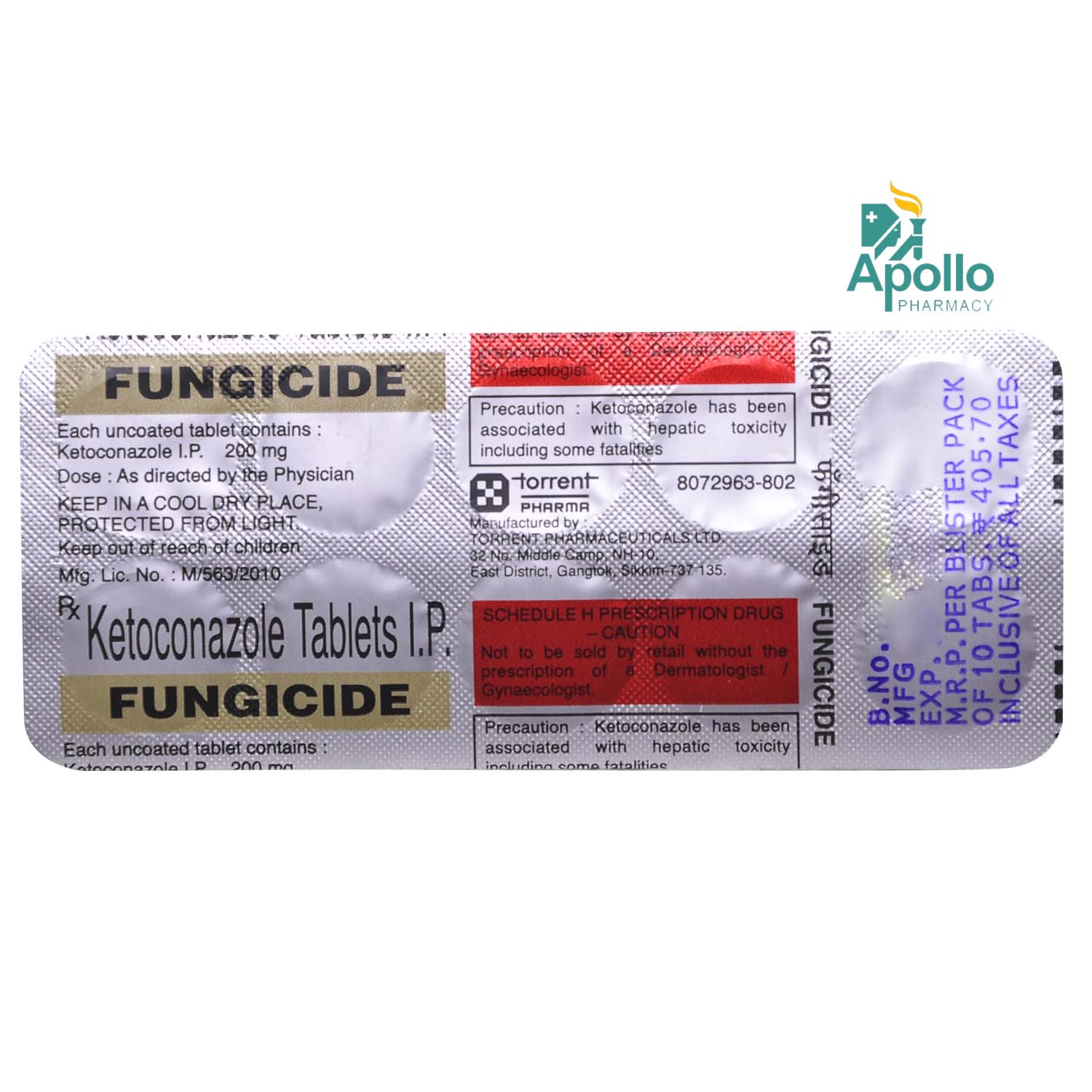 Fungicide Tablet 10's Price, Uses, Side Effects, Composition - Apollo ...