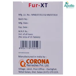 Fur-XT Tablet | Uses, Side Effects, Price | Apollo Pharmacy