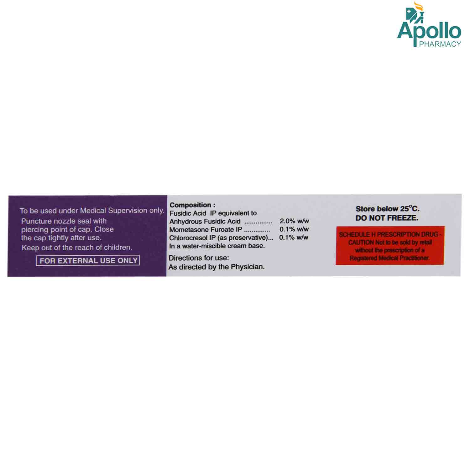 Fusiwal M Cream 10 gm Price, Uses, Side Effects, Composition - Apollo ...