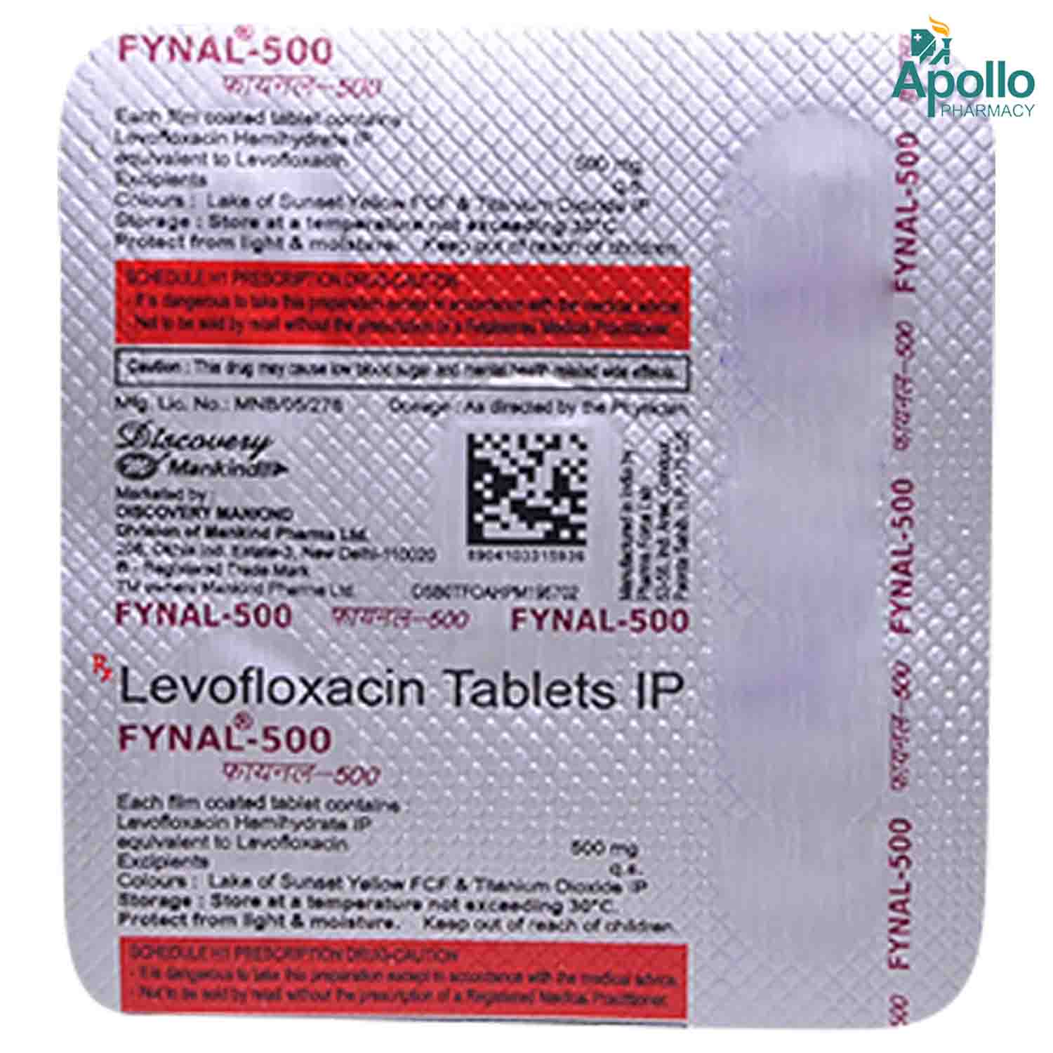 Fynal 500 Tablet | Uses, Side Effects, Price | Apollo Pharmacy