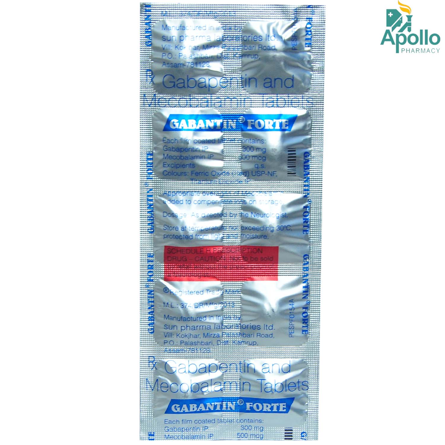 Gabantin Forte Tablet | Uses, Side Effects, Price | Apollo Pharmacy