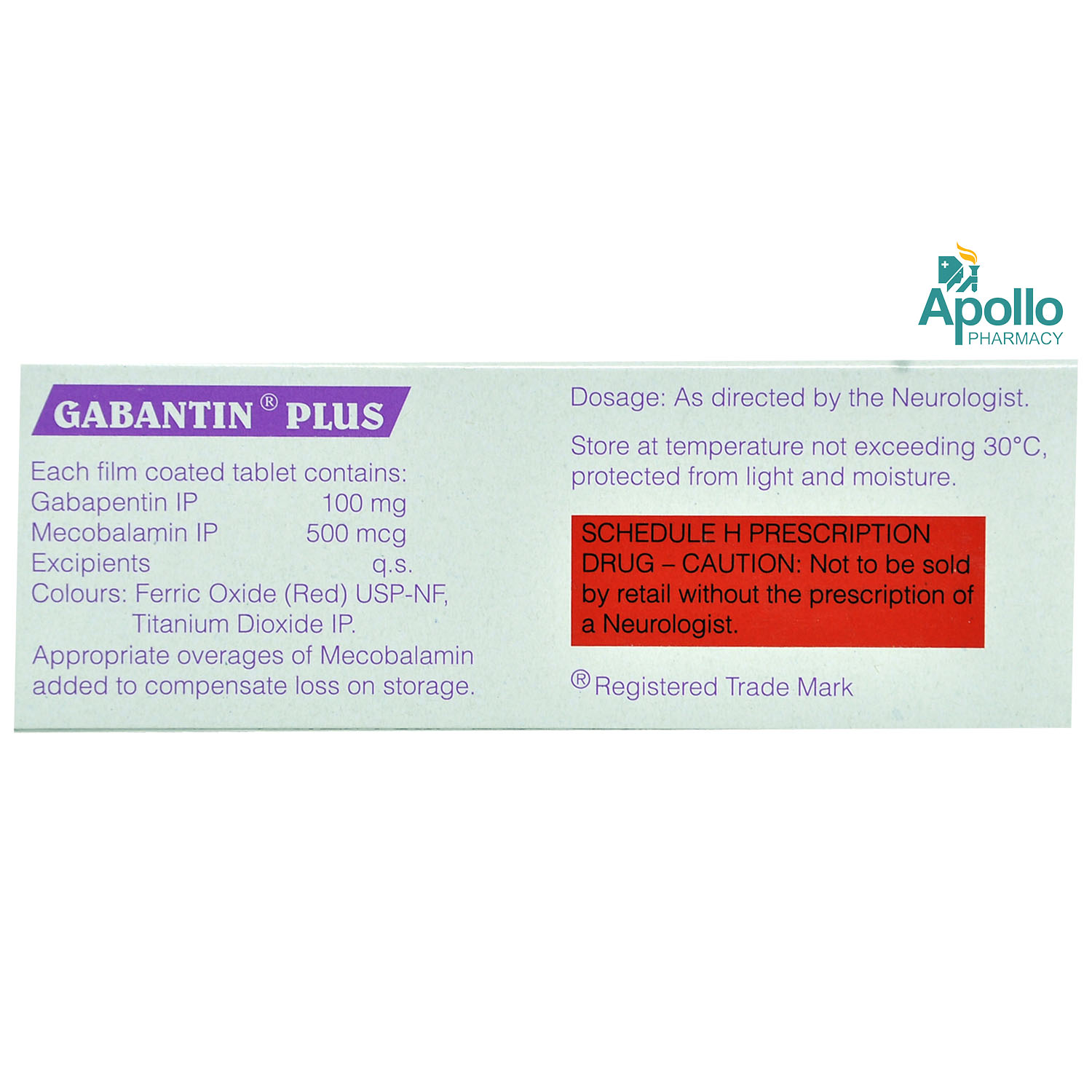 Gabantin Plus Tablet | Uses, Side Effects, Price | Apollo Pharmacy