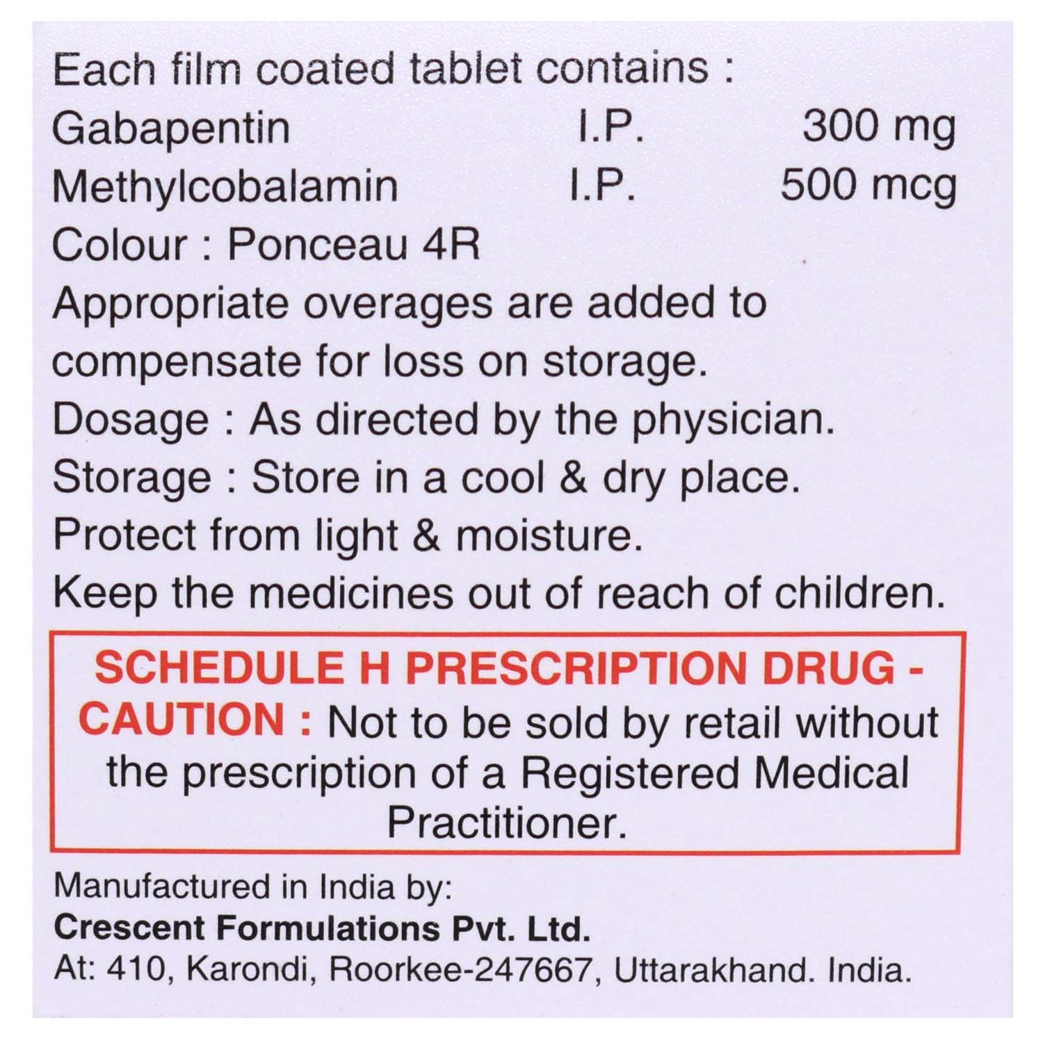 Gabarich-300 Tablet 10's Price, Uses, Side Effects, Composition ...