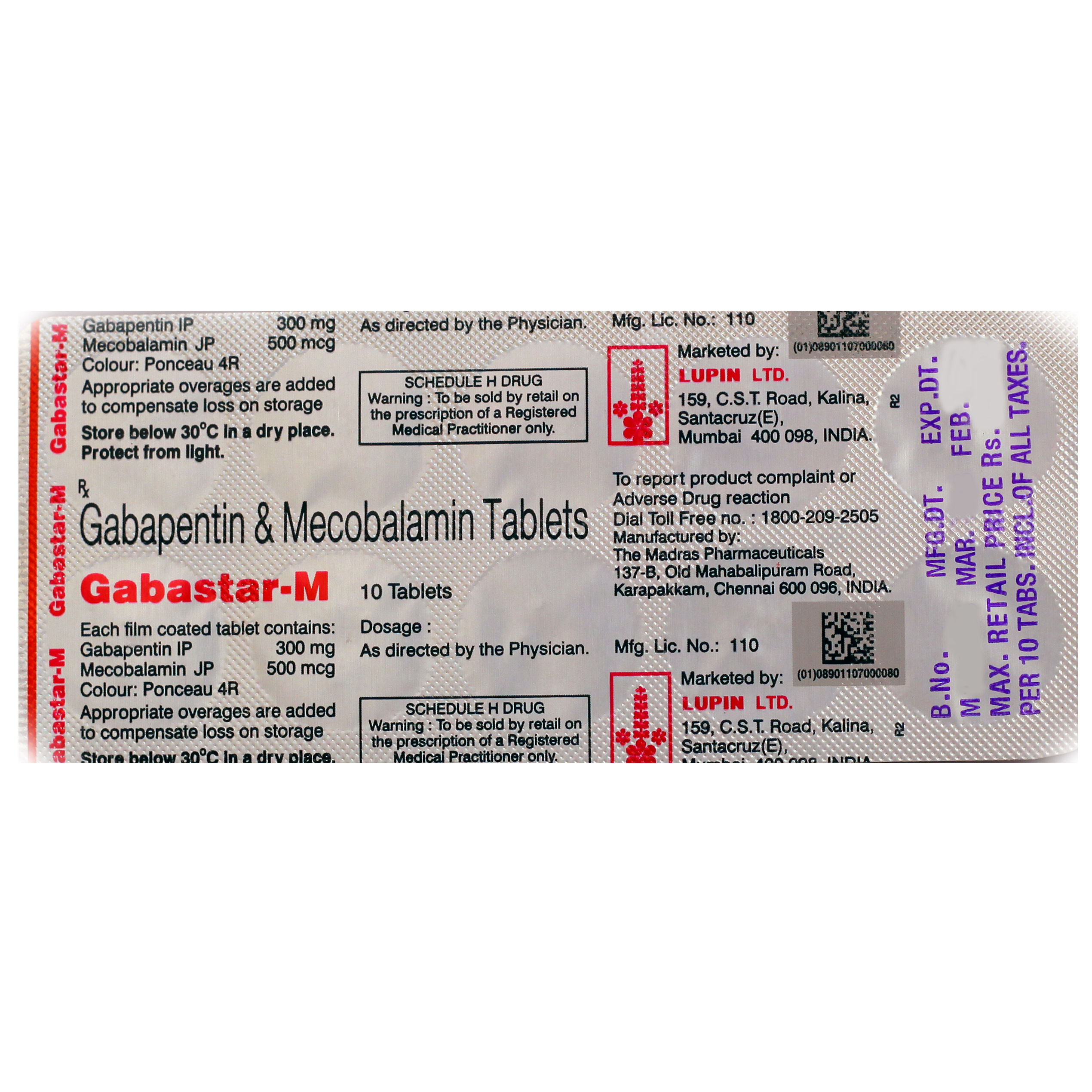 Gabastar-M Tablet 10's Price, Uses, Side Effects, Composition - Apollo ...