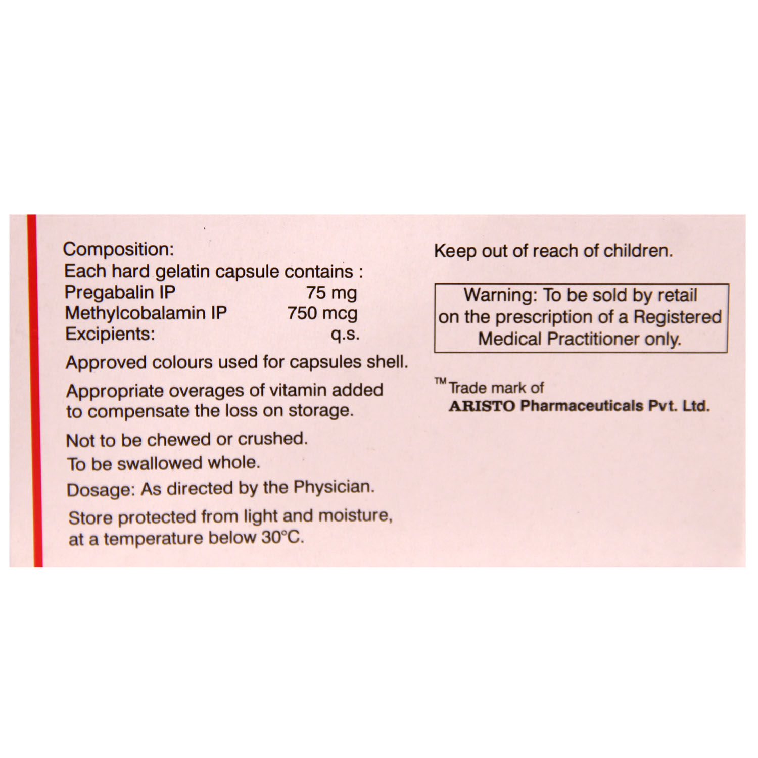 Gabamax 75 Capsule 10's Price, Uses, Side Effects, Composition - Apollo ...