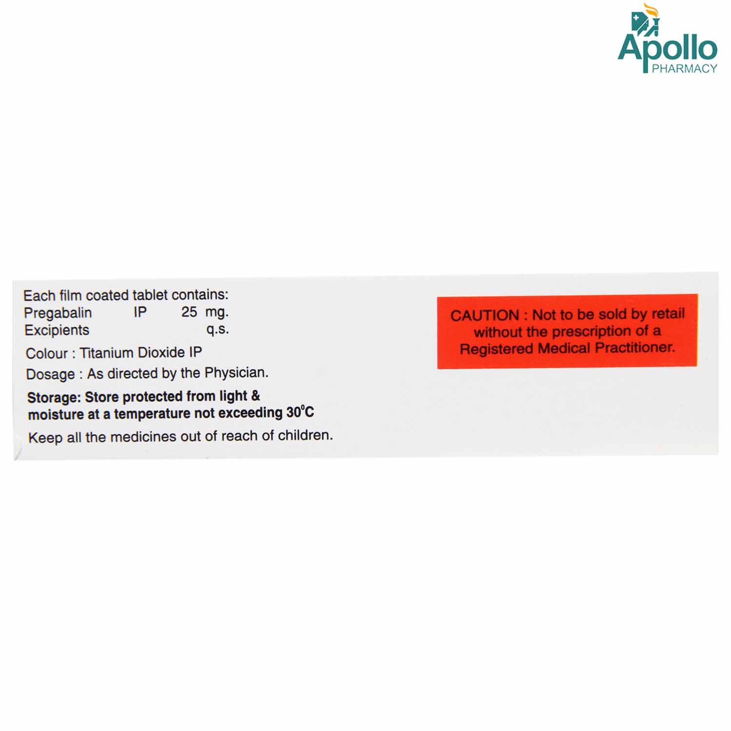Gabawin-25 Tablet | Uses, Side Effects, Price | Apollo Pharmacy