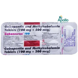 Gabaneuron 100 Tablet | Uses, Side Effects, Price | Apollo Pharmacy