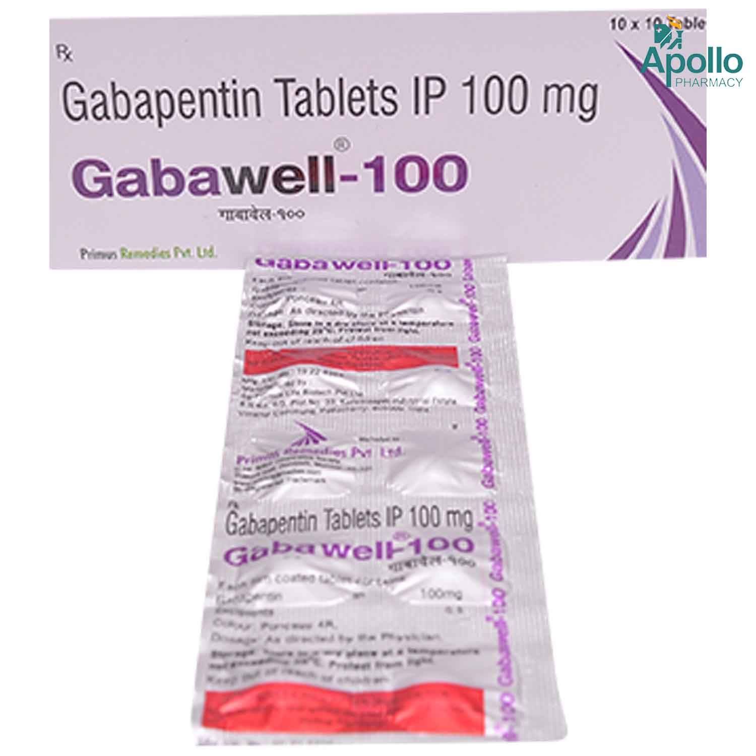 Gabawell-100 Tablet 10's Price, Uses, Side Effects, Composition ...