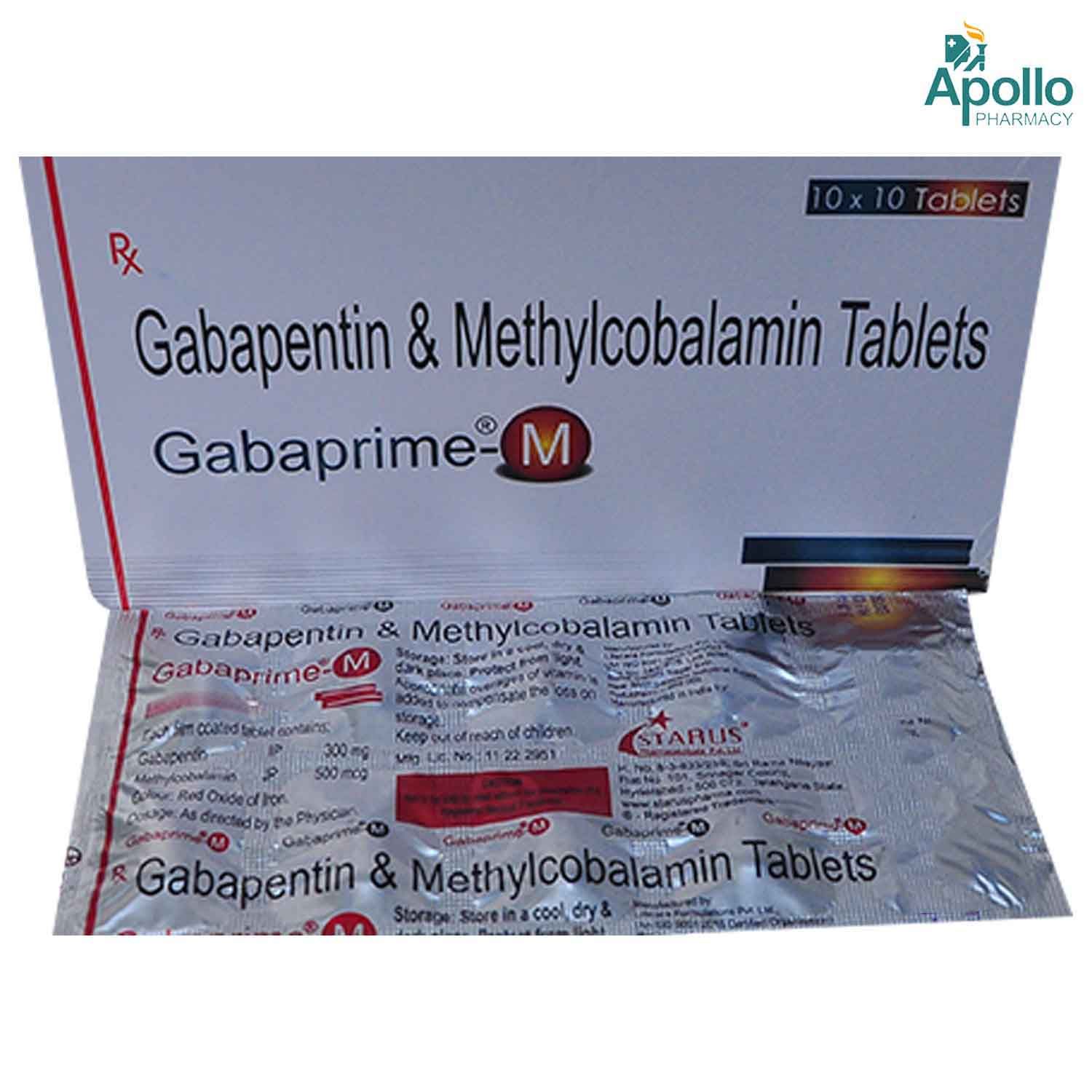 Gabaprime-M Tablet 10's Price, Uses, Side Effects, Composition - Apollo ...