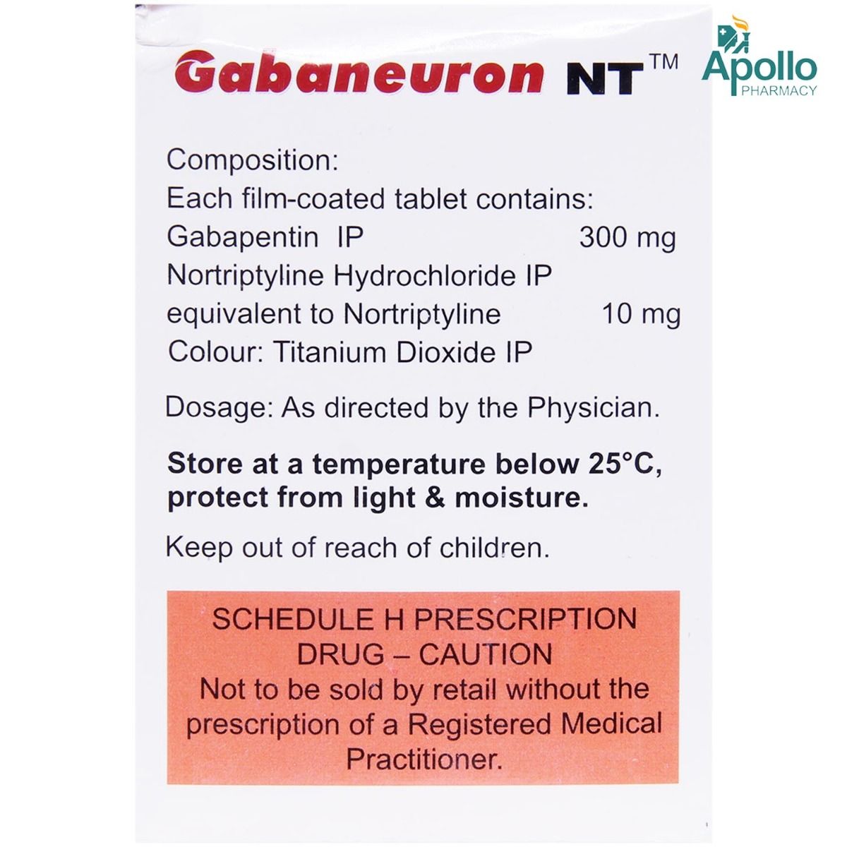 Gabaneuron NT Tablet | Uses, Side Effects, Price | Apollo Pharmacy