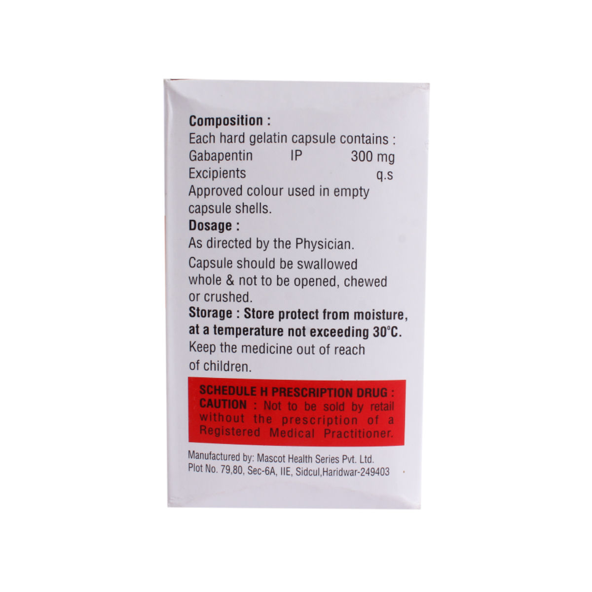 Gabagrand-300 Cap 10'S Price, Uses, Side Effects, Composition - Apollo ...