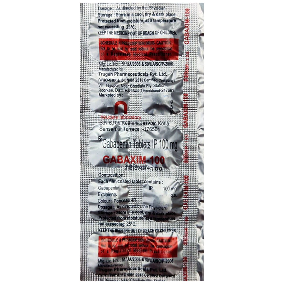 Gabaxim-100 Tablet 10's | Uses, Side Effects, Price | Apollo Pharmacy