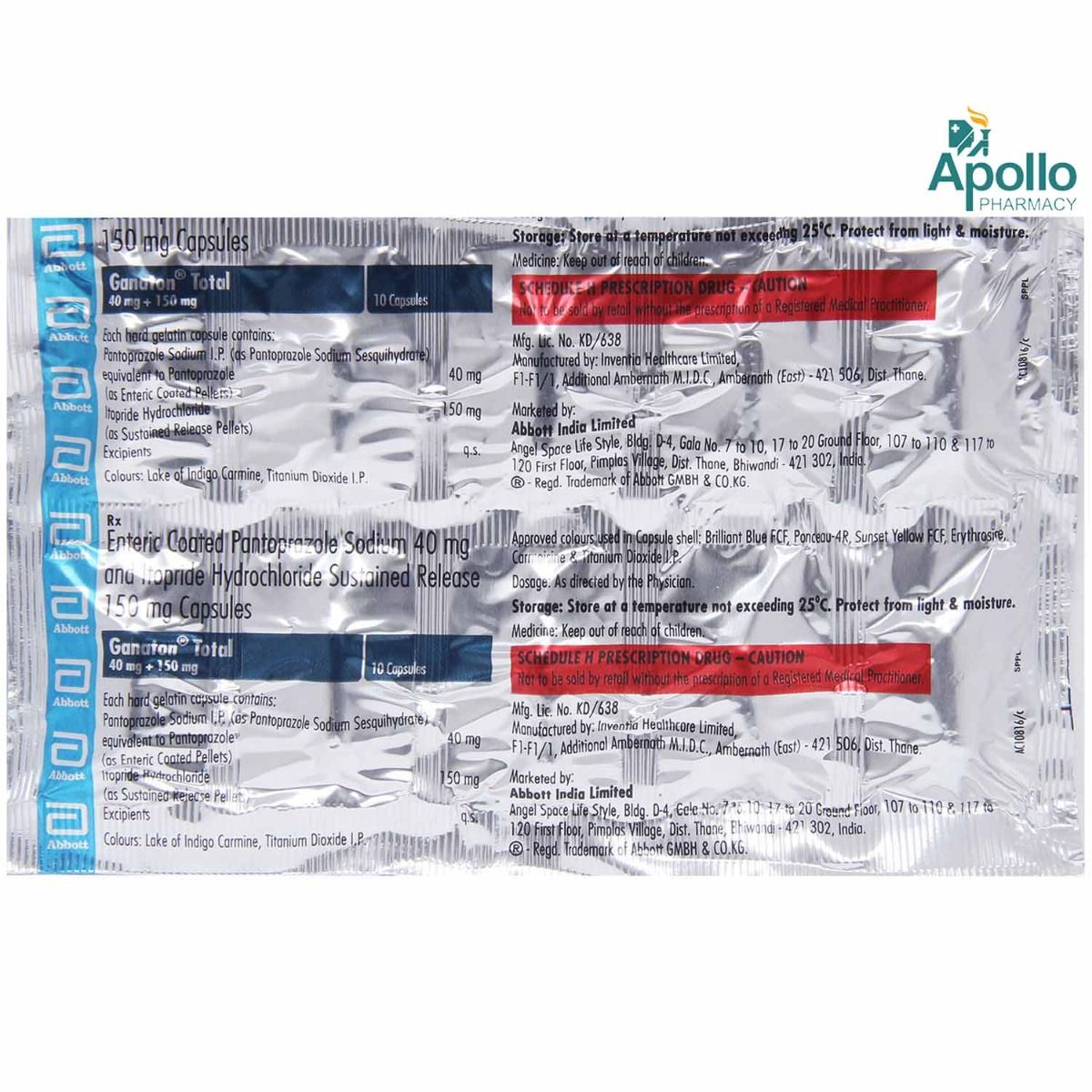 Ganaton Total Capsule | Uses, Side Effects, Price | Apollo Pharmacy