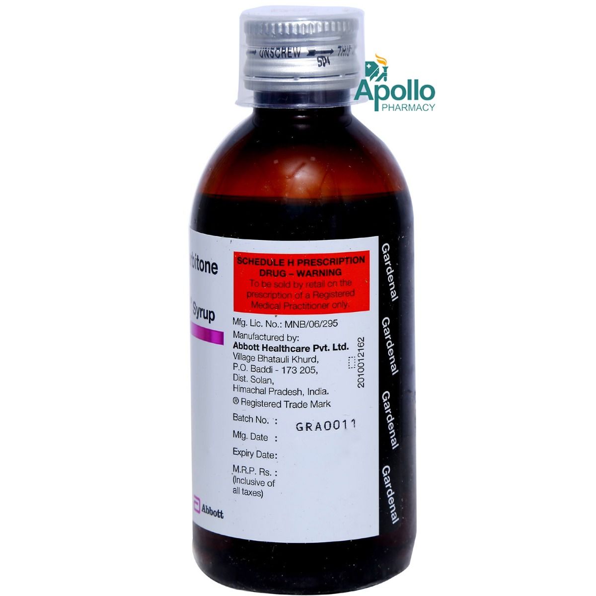 Gardenal Syrup | Uses, Side Effects, Price | Apollo Pharmacy