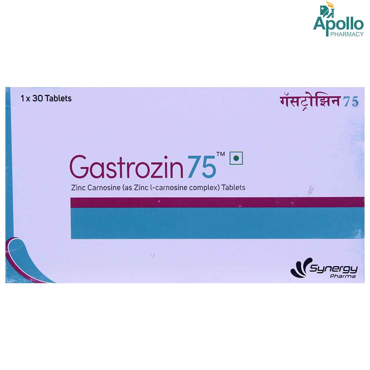 Gastrozin 75 Tablet | Uses, Side Effects, Price | Apollo Pharmacy
