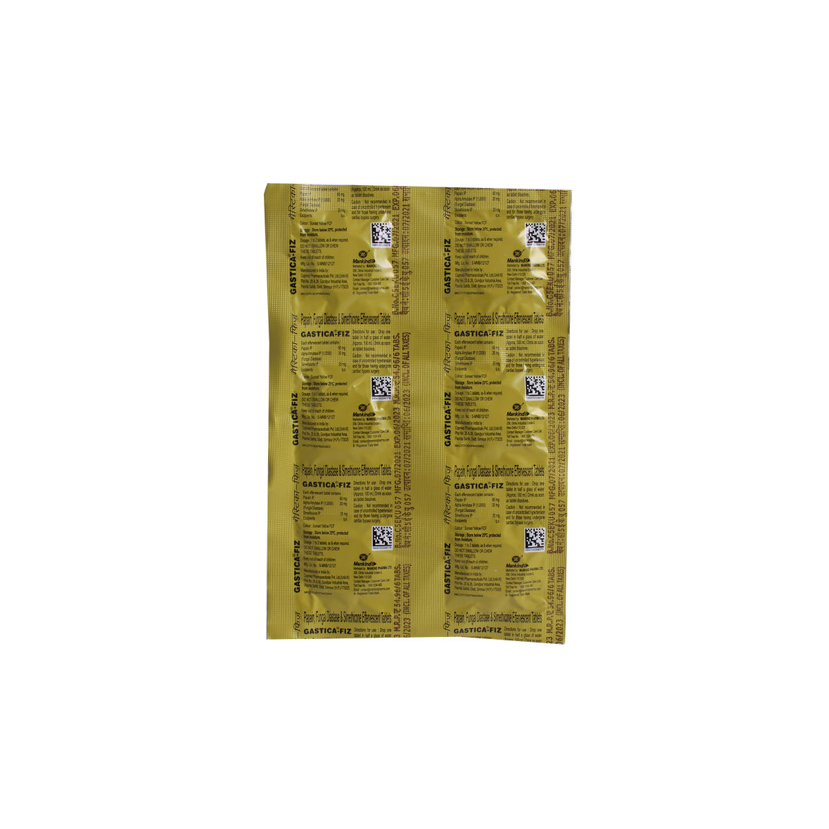 Gastica-Fiz Sugar Free Orange Effervescent Tablet 6's Price, Uses, Side ...