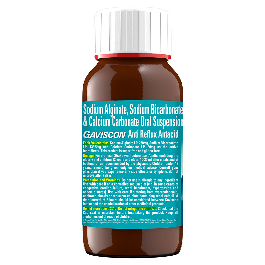 Buy Gaviscon Peppermint Flavor Liquid, 150 ml | 19 Minutes Delivery ...