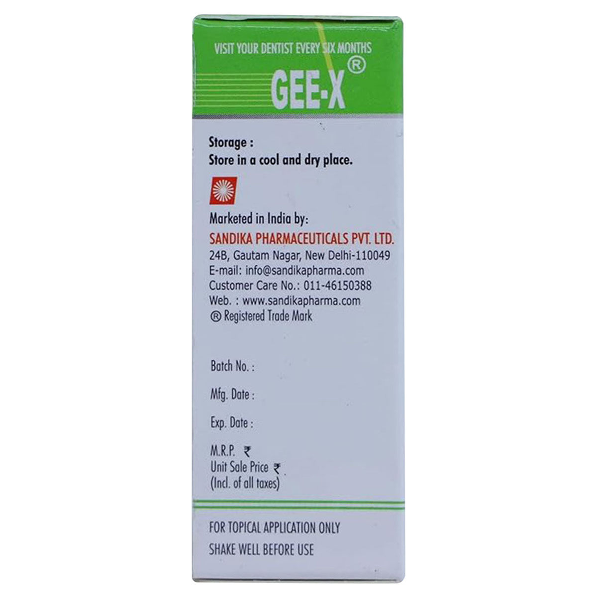 Buy Gee-X Pain Relieving Gel, 10 ml | 19 Minutes Delivery | Apollo Pharmacy