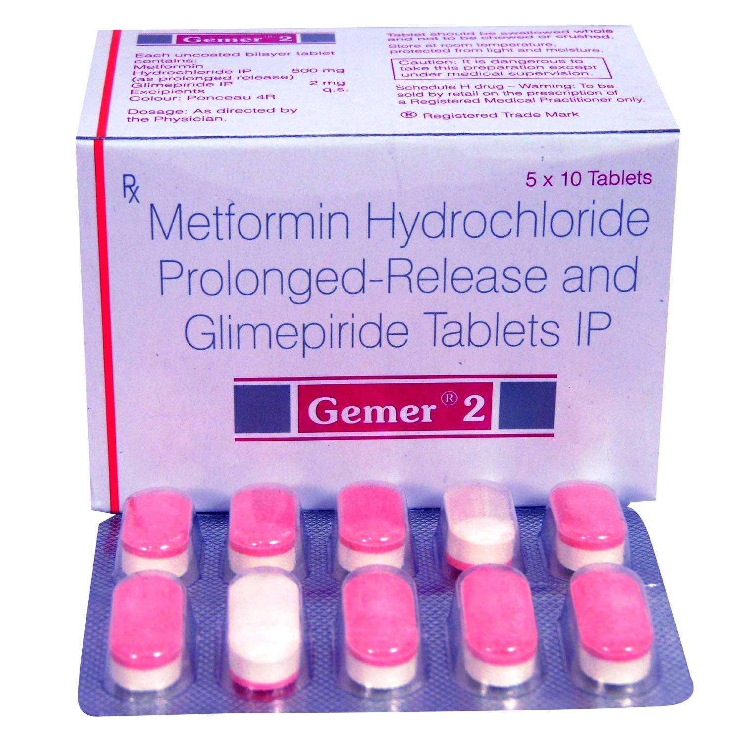 Gemer 2 Tablet | Uses, Side Effects, Price | Apollo Pharmacy