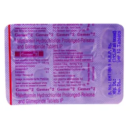 Gemer 2 Tablet | Uses, Side Effects, Price | Apollo Pharmacy