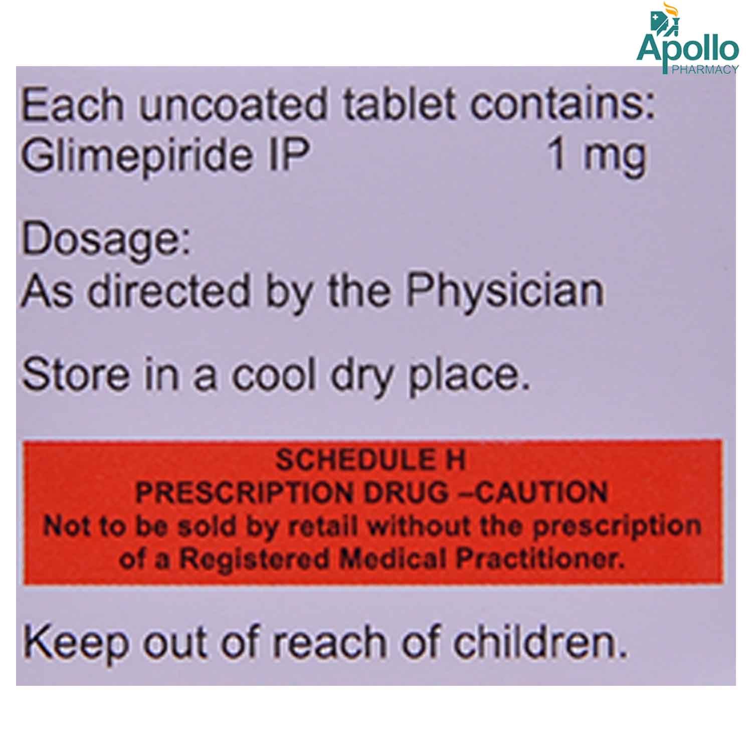 Geminor 1 Tablet 10's Price, Uses, Side Effects, Composition - Apollo ...
