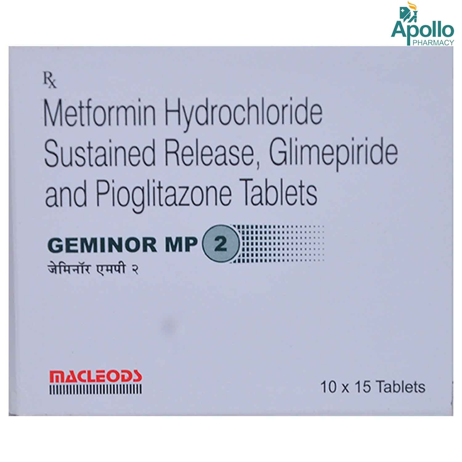 Geminor MP 2 Tablet | Uses, Side Effects, Price | Apollo Pharmacy