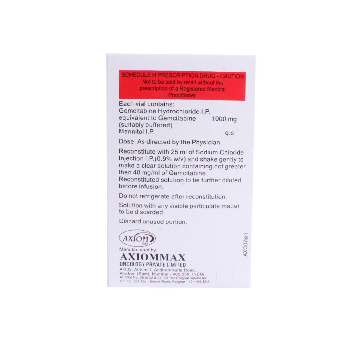 Gemset NV 1000 Injection 1's Price, Uses, Side Effects, Composition ...