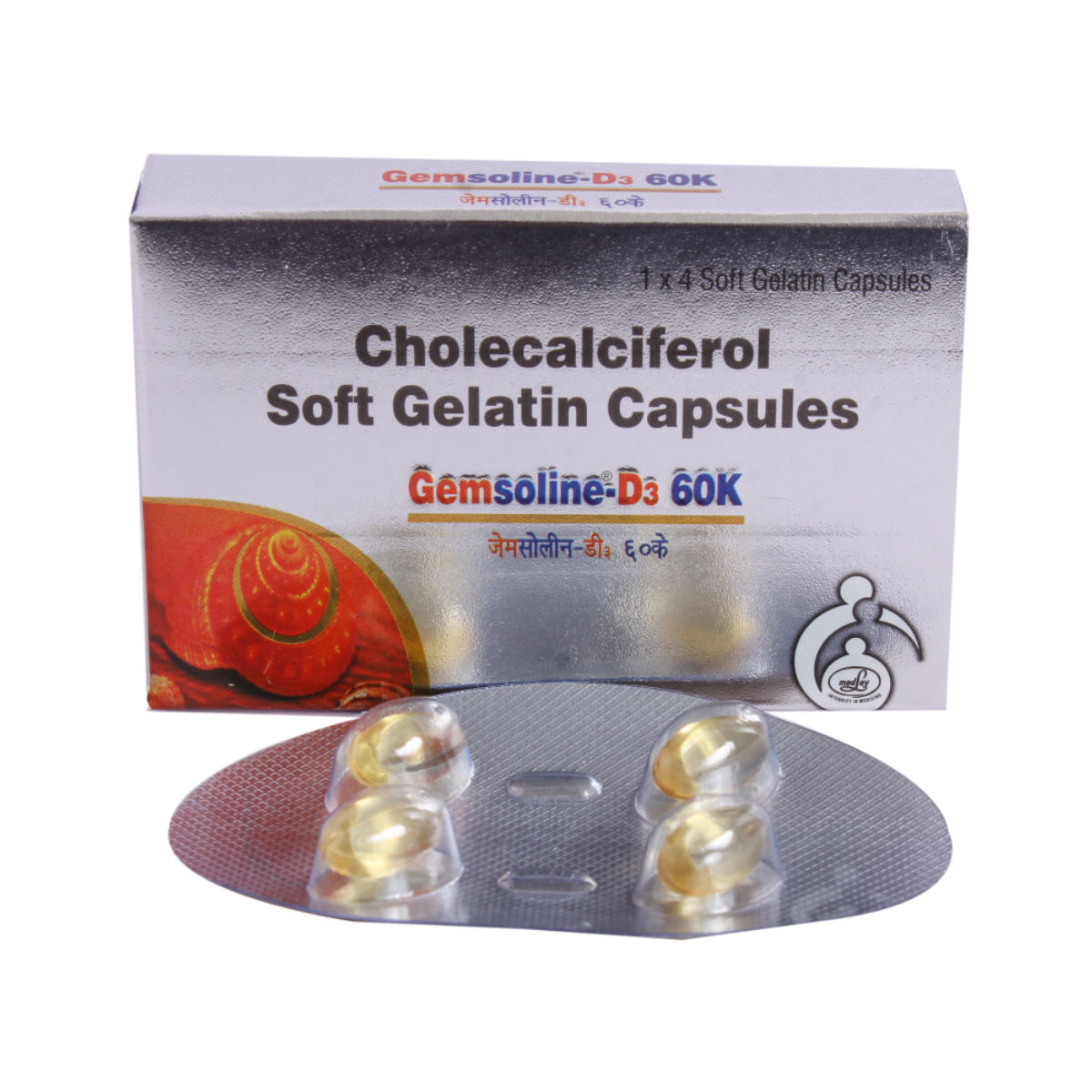 Gemsoline-D3 60K Soft Gelatin Capsule | Uses, Side Effects, Price ...
