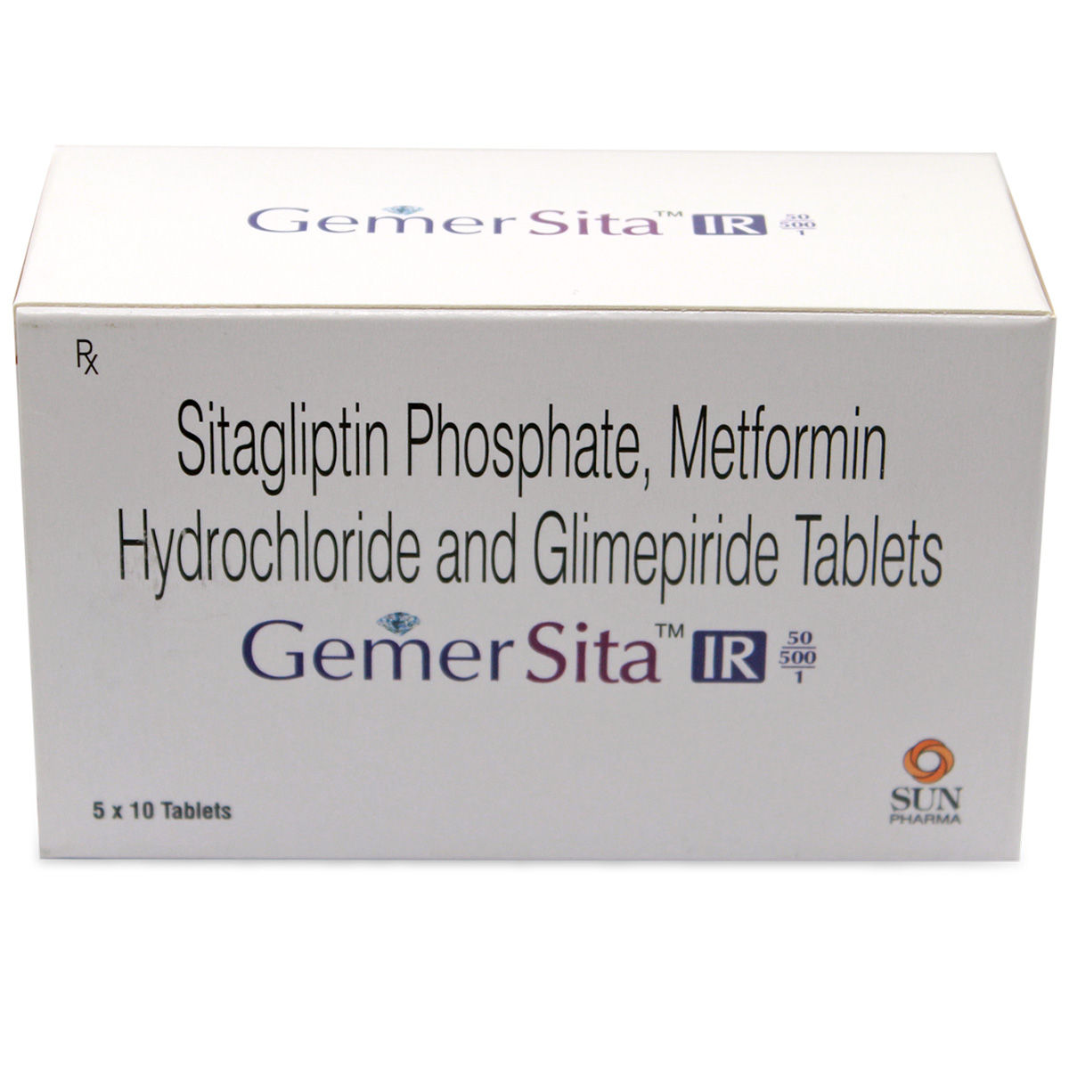 Gemer Sita IR 50/500/1 Tablet 10's | Uses, Side Effects, Price | Apollo Pharmacy