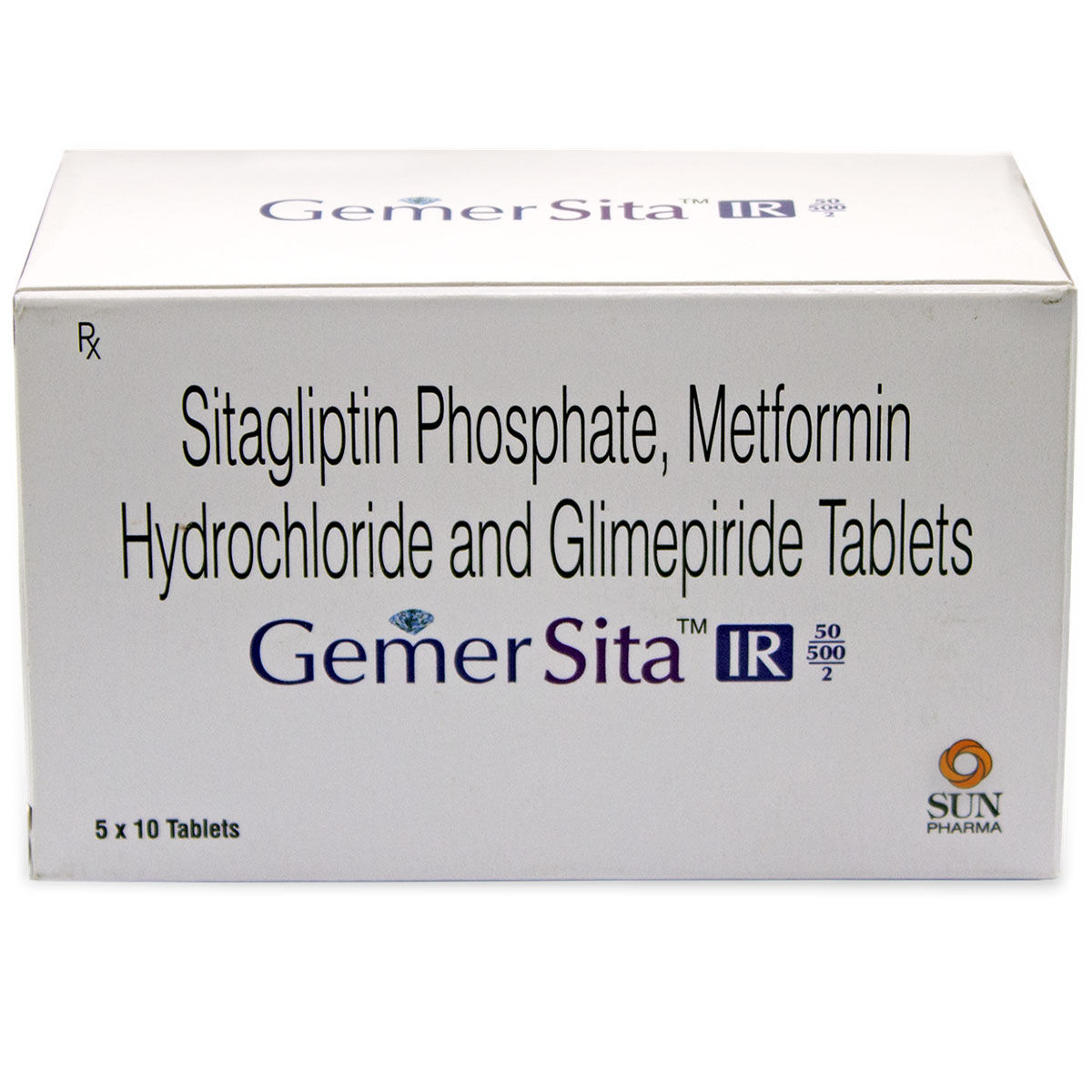 Gemer Sita IR 50/500/2 Tablet 10's | Uses, Side Effects, Price | Apollo Pharmacy