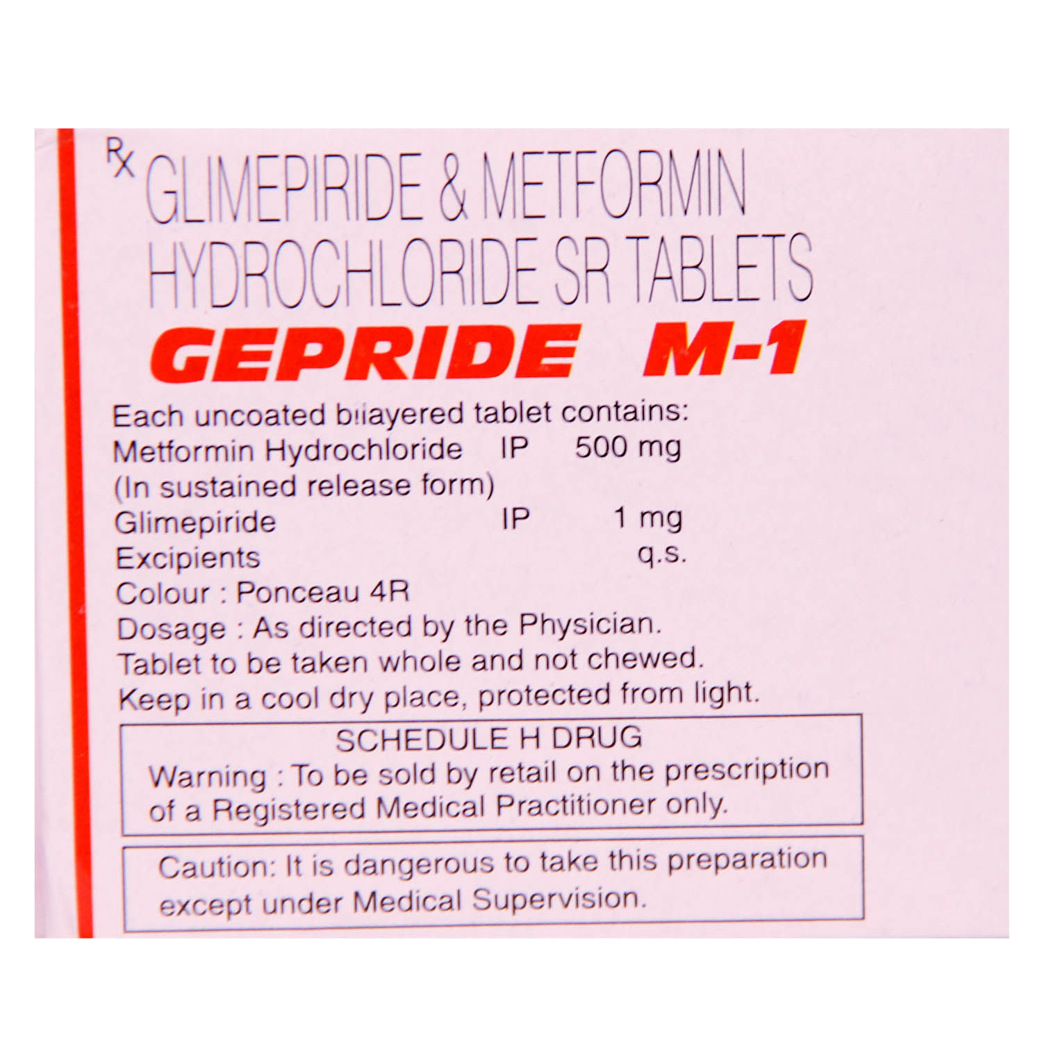 Gepride M-1 Tablet 10's Price, Uses, Side Effects, Composition - Apollo ...
