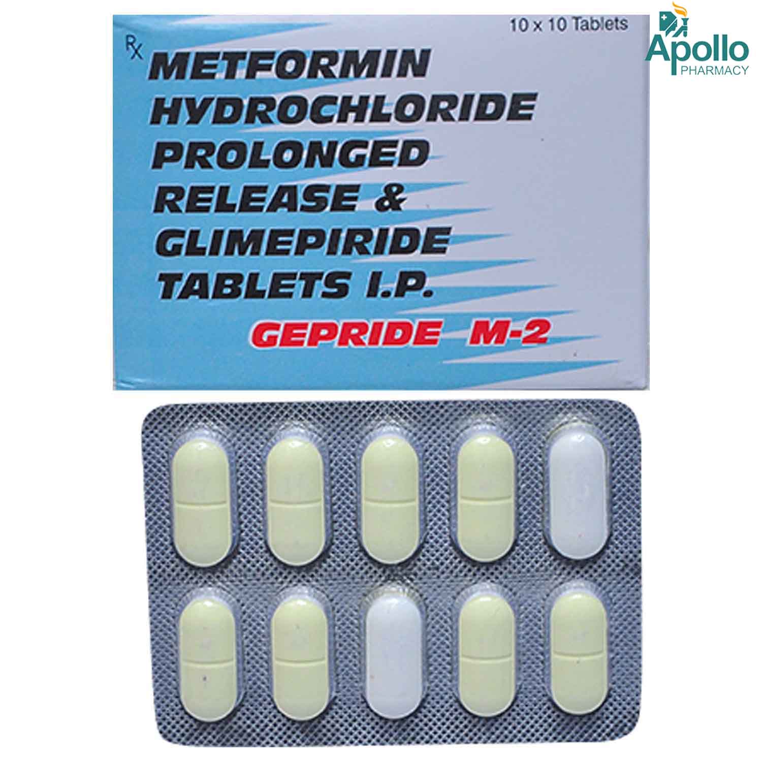 Gepride M 2 Tablet | Uses, Side Effects, Price | Apollo Pharmacy