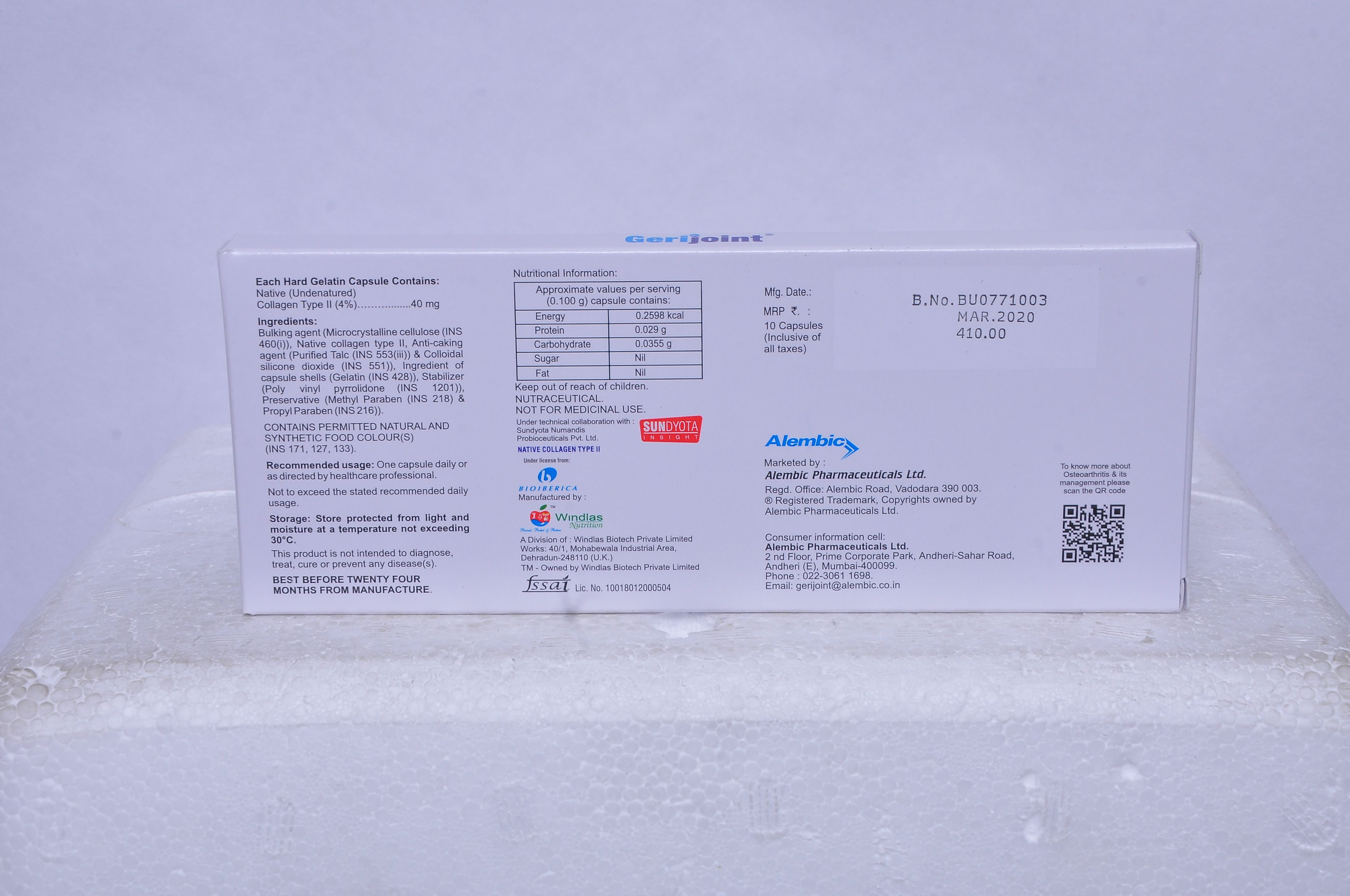 Gerijoint Capsule 10's Price, Uses, Side Effects, Composition - Apollo ...