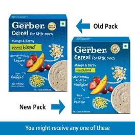 Buy Gerber Cereal Mango & Berry Powder for 2-6 Year Old Kids, 300 gm ...
