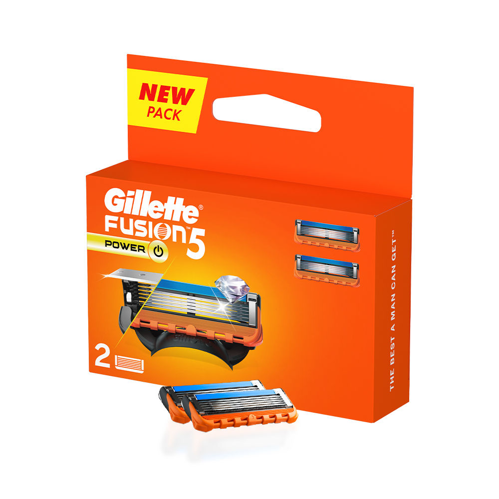 Buy Gillette Fusion 5 Power Cartridge, 2 Count | 19 Minutes Delivery ...