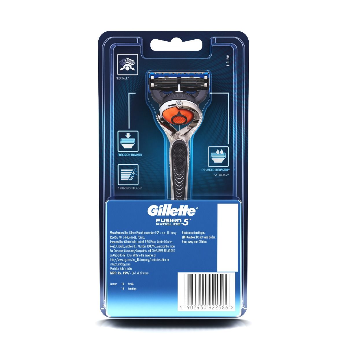 Gillette Fusion5 Proglide Razor, 1 Count Price, Uses, Side Effects ...