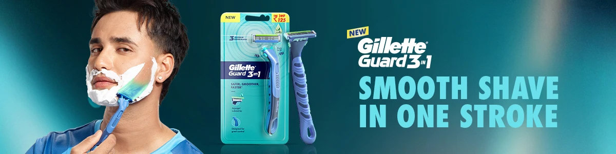 Buy Gillette Guard 3In1 Razor, 1 Count | 19 Minutes Delivery | Apollo ...