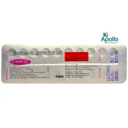 Ginette 35 Tablet | Uses, Side Effects, Price | Apollo Pharmacy