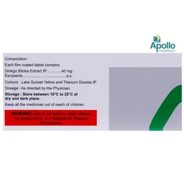 Ginkocer Tablet | Uses, Side Effects, Price | Apollo Pharmacy
