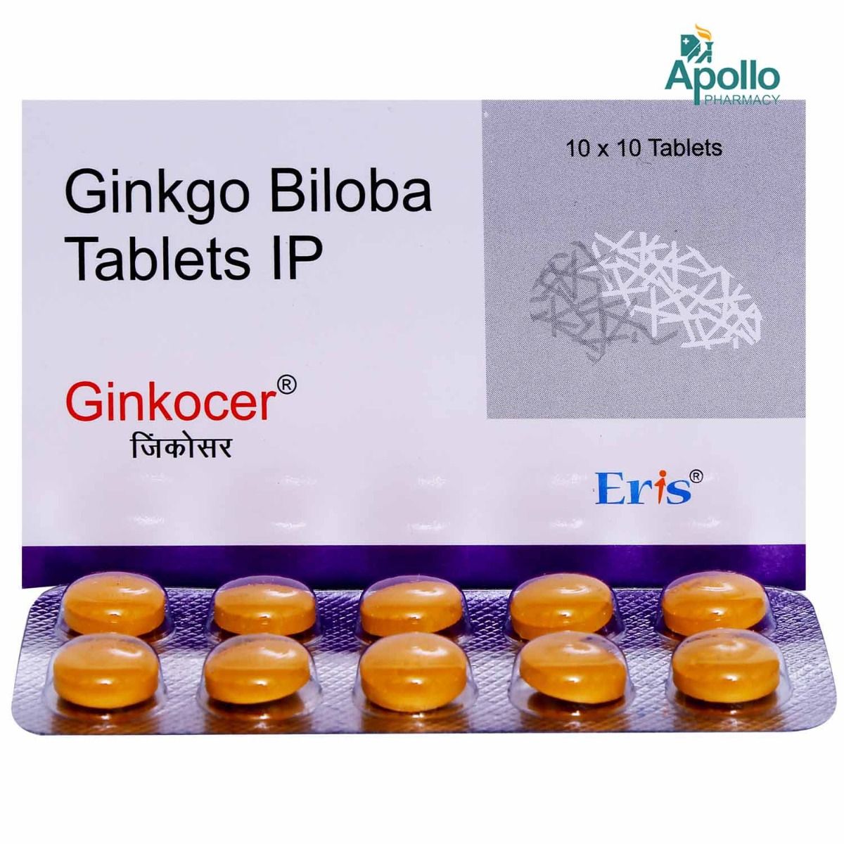 Ginkocer Tablet | Uses, Side Effects, Price | Apollo Pharmacy