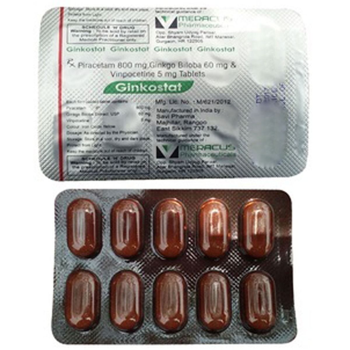Ginkostat Tablet 10's Price, Uses, Side Effects, Composition - Apollo ...