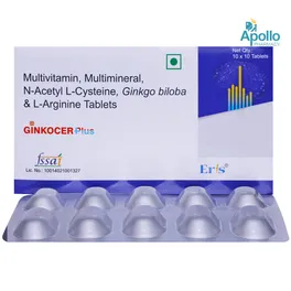 Ginkocer Plus Tablet | Uses, Side Effects, Price | Apollo Pharmacy