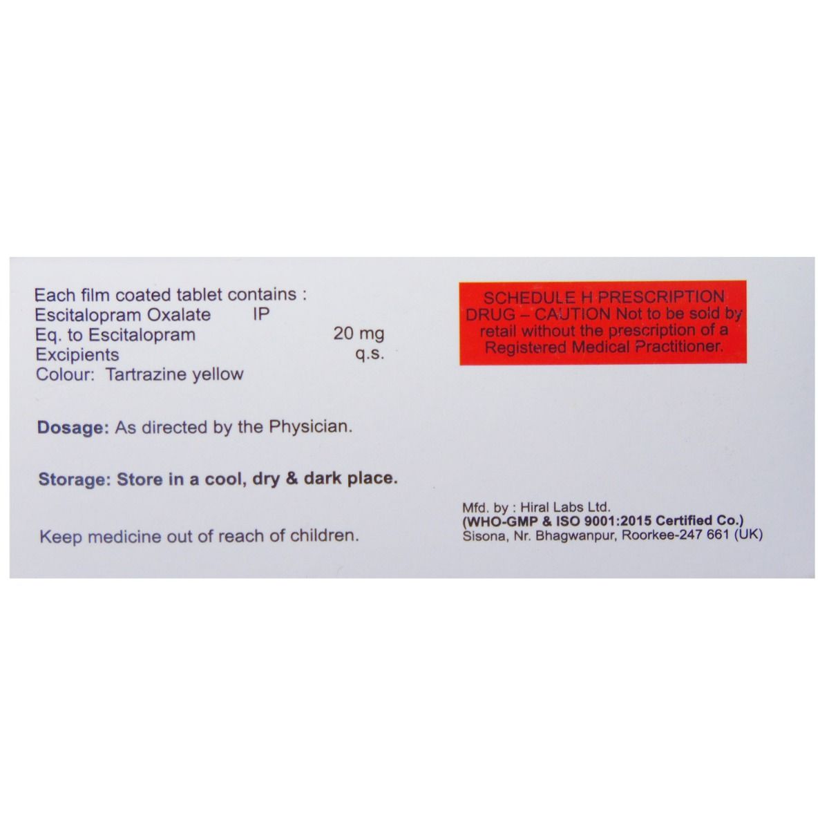 Glaridep 20mg Tablet 10's Price, Uses, Side Effects, Composition ...