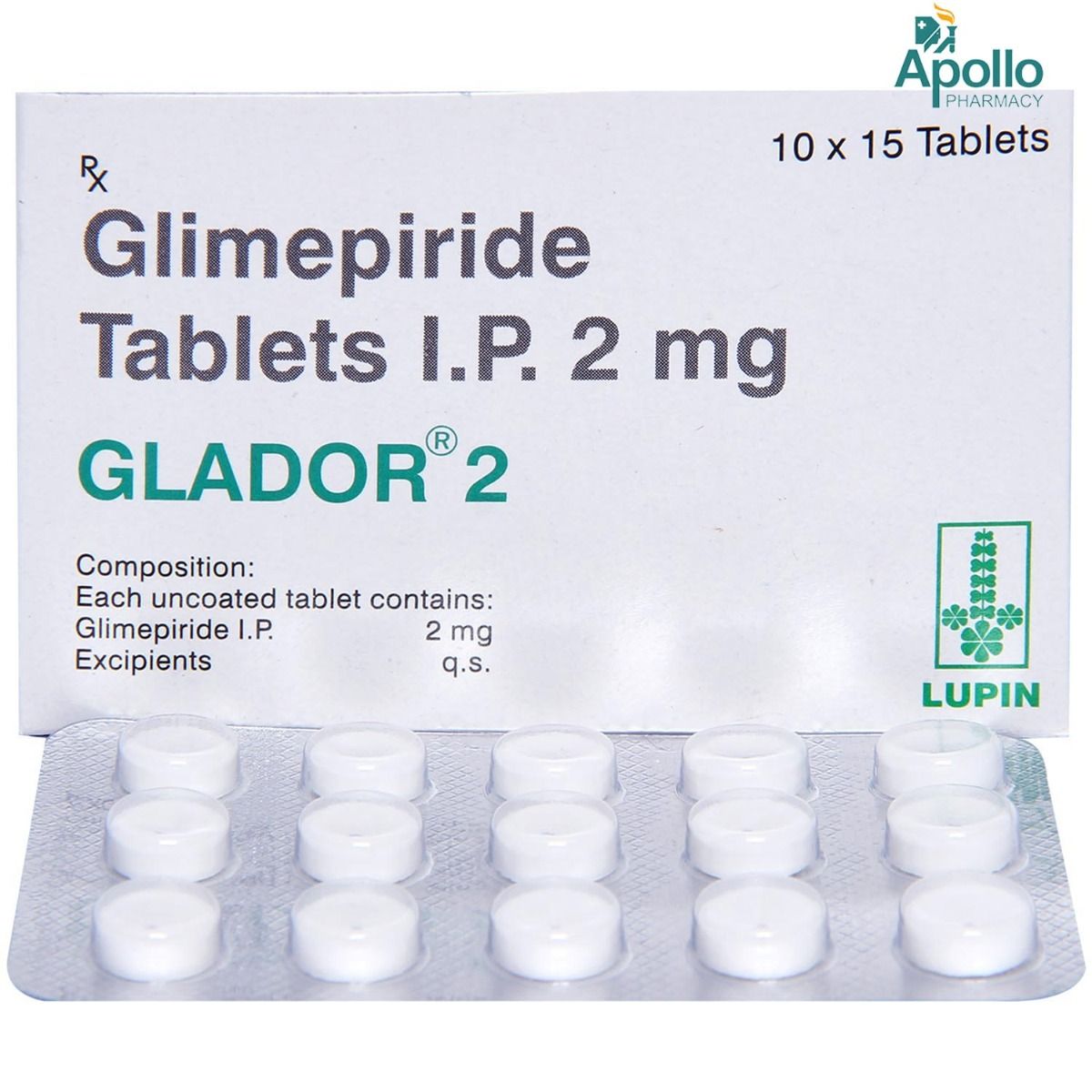 Glador 2 Tablet 15's Price, Uses, Side Effects, Composition - Apollo ...