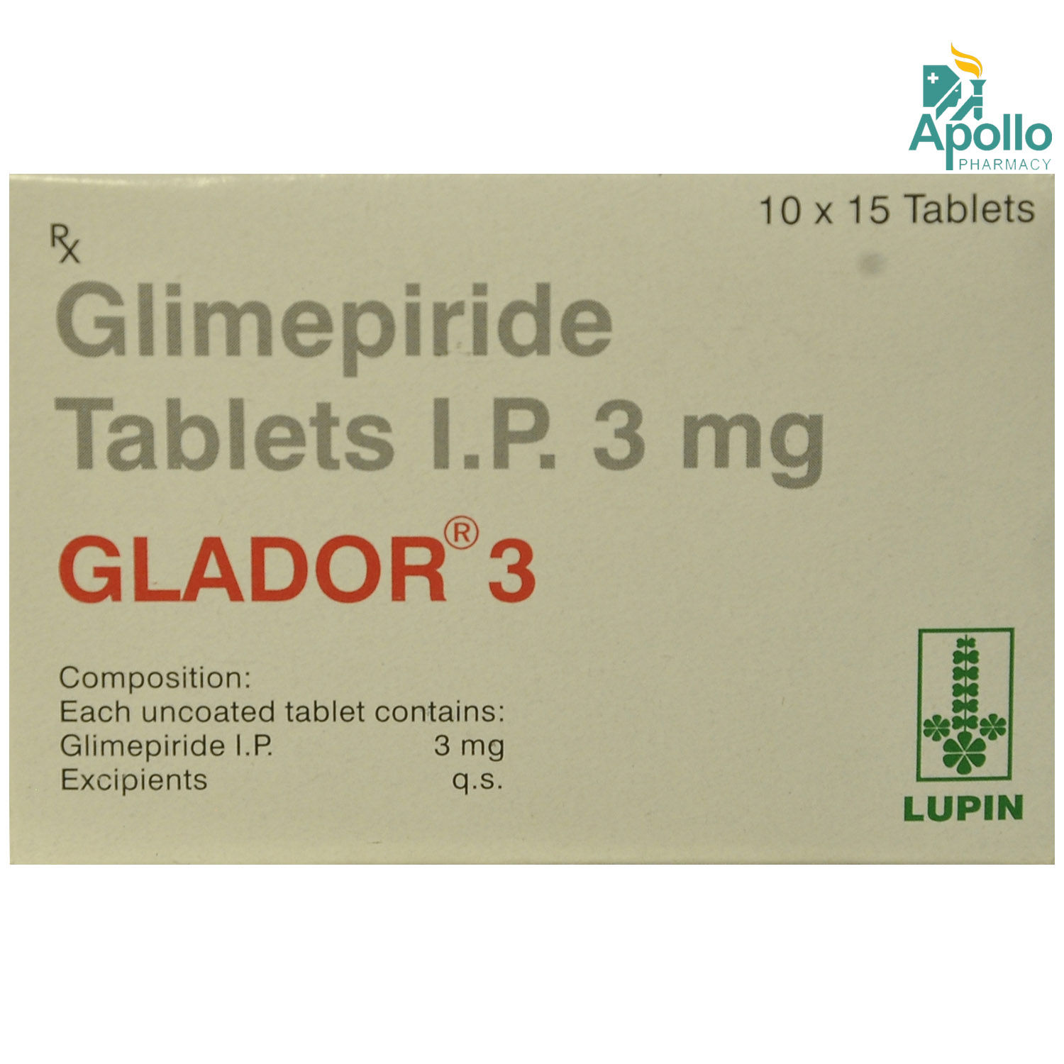 Glador 3 Tablet | Uses, Side Effects, Price | Apollo Pharmacy