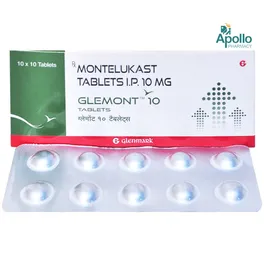 Glemont 10mg Tablet | Uses, Side Effects, Price | Apollo Pharmacy