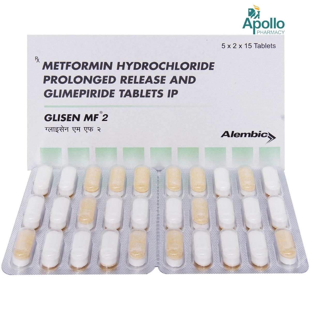 Glisen MF 2 Tablet 15's Price, Uses, Side Effects, Composition - Apollo ...