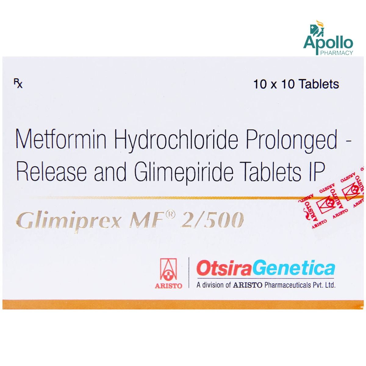 Glimiprex MF 2/500 Tablet | Uses, Side Effects, Price | Apollo Pharmacy